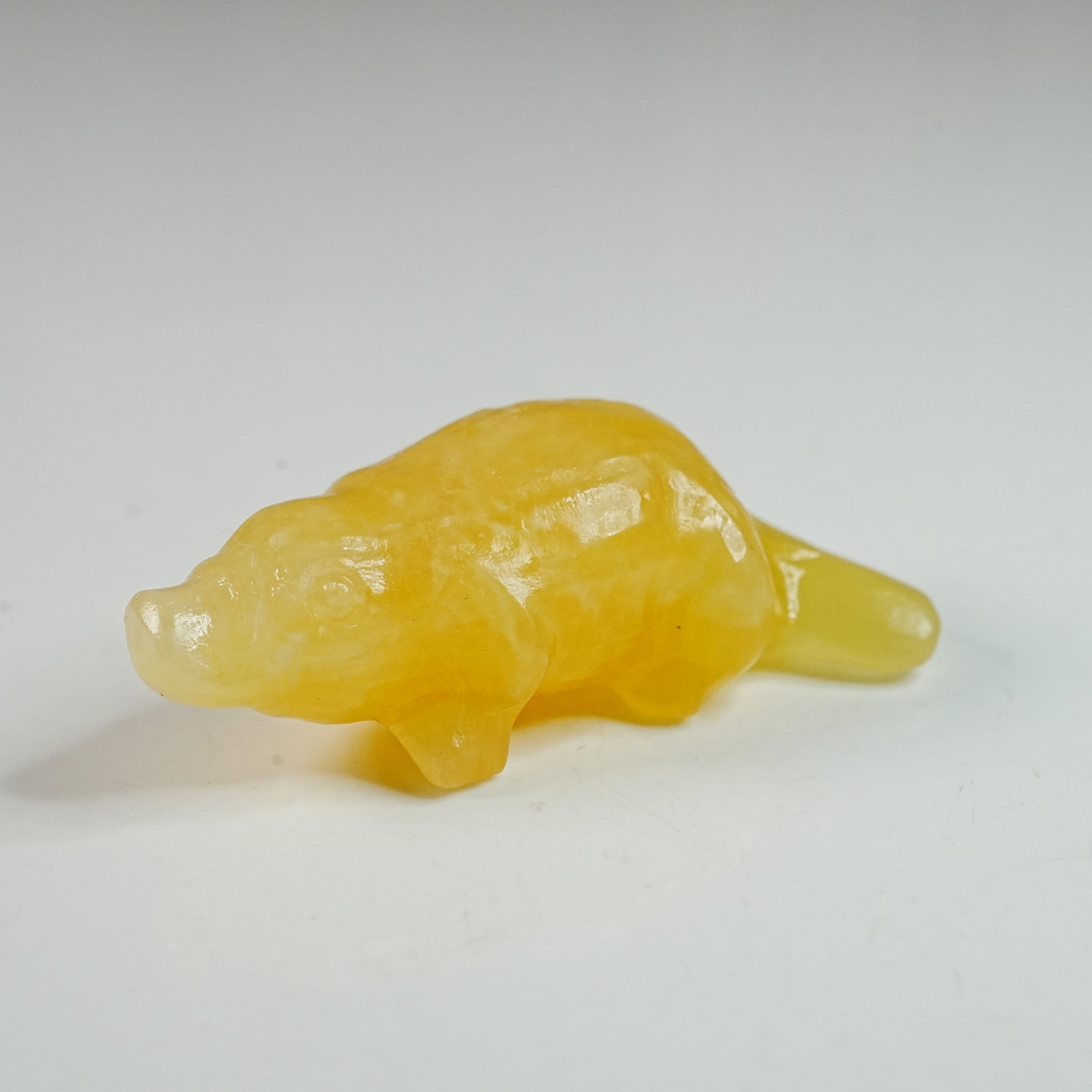 Yellow Calcite Platypus - Carving – CrystalBarista